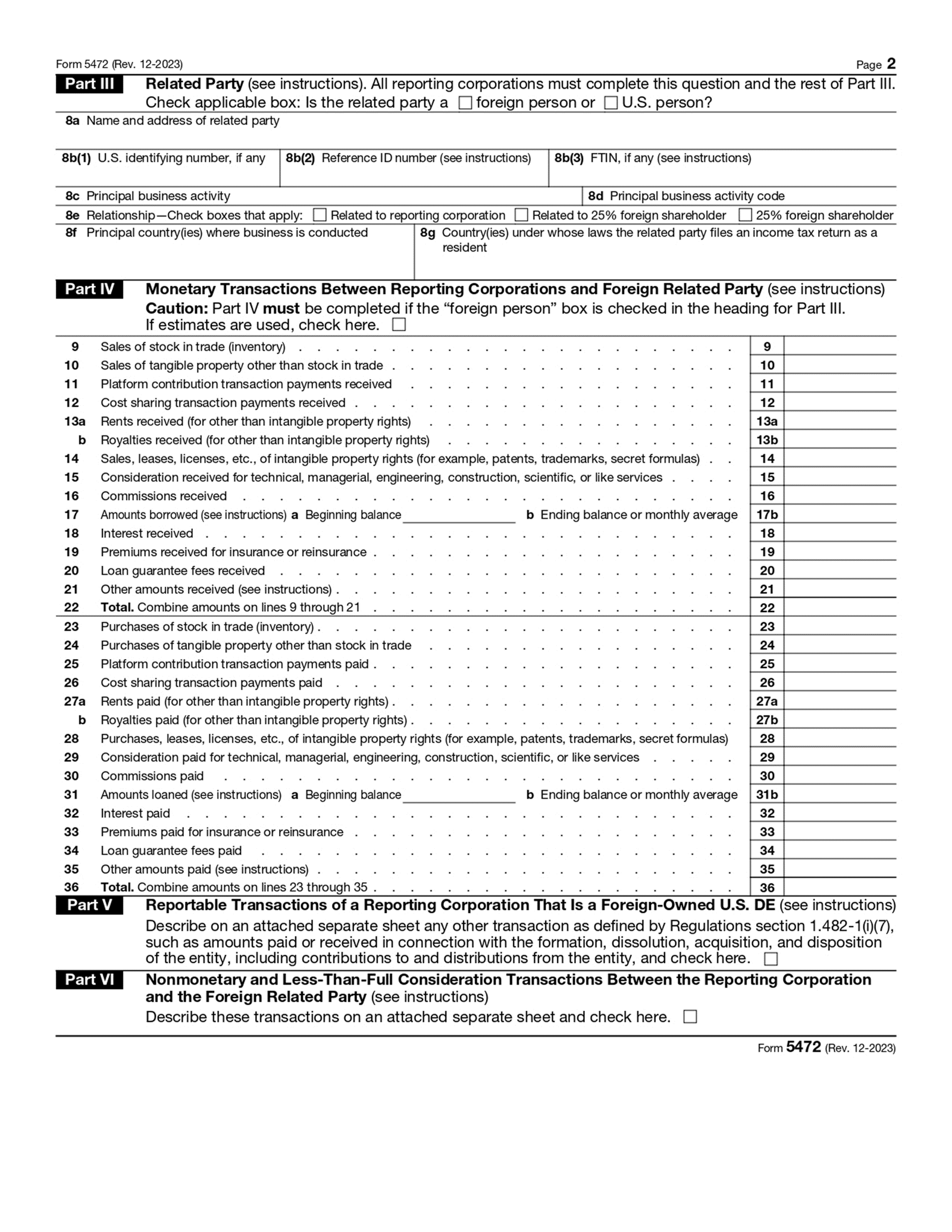 How To Fill Out Form 5472 – Step-by-Step Filing Guide - CPA Tax ...